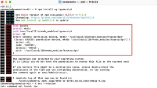 TypeScriptをnpmインストールで「permission denied」エラー対処方法【Mac】 | AutoWorker〜Google Apps Script(GAS)とSikuli ...
