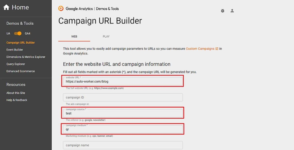 GA4計測パラメータ付きURL発行方法！Campaign URL Builderの使い方解説 | AutoWorker〜Google Apps Script(GAS)とSikuliで始める業務改善入門
